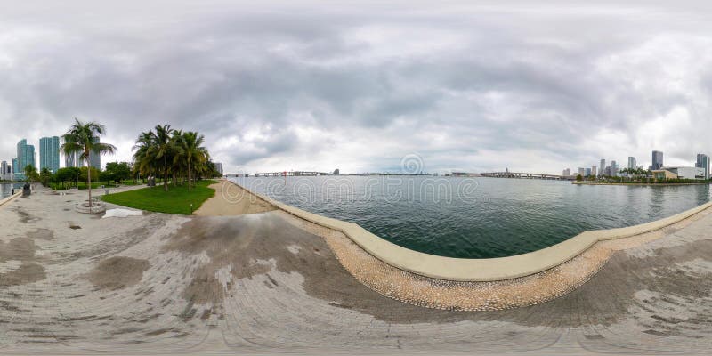 360 Equirectangular Photo Museum Park Downtown Miami Stock Photo ...