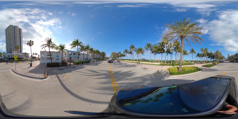 360 Equirectangular Vr Footage of Miami Beach during Coronavirus Covid ...