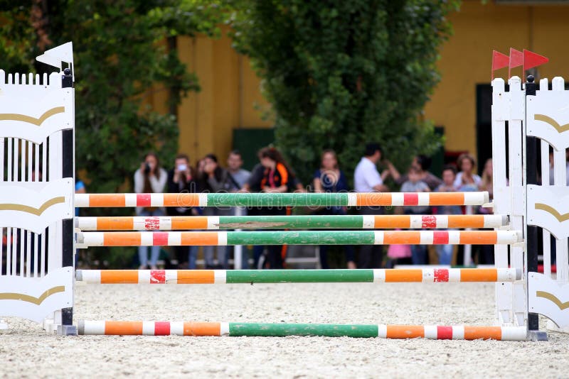 Equitation Obstacles Barriers Stock Image - Image of green, obstacle ...