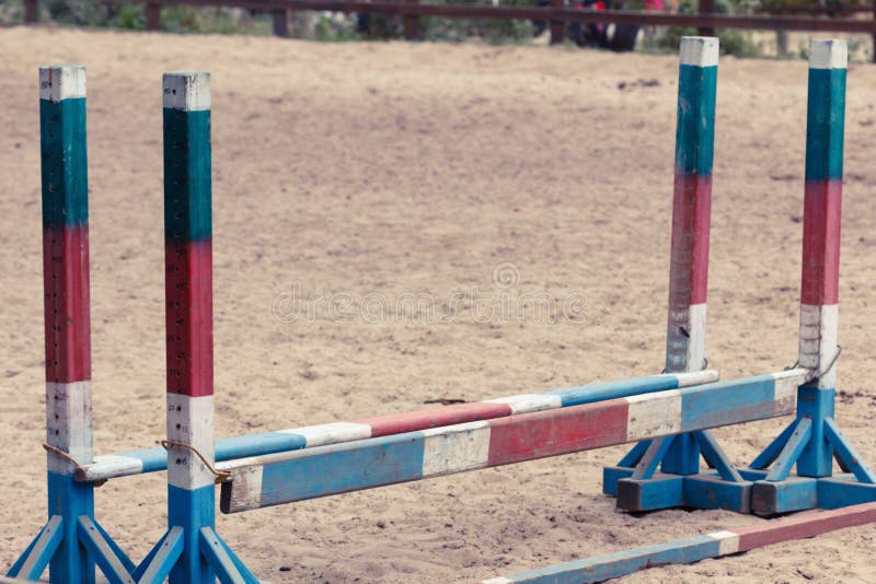 Equitation Obstacles Barriers Stock Image - Image of jockey, hoard ...