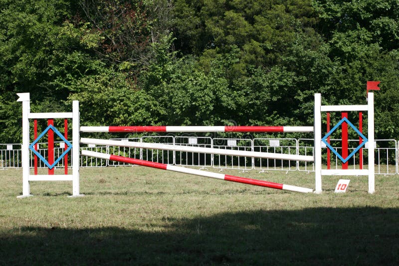 Equitation Obstacles and Barriers on a Show Jumping Event Stock Image ...