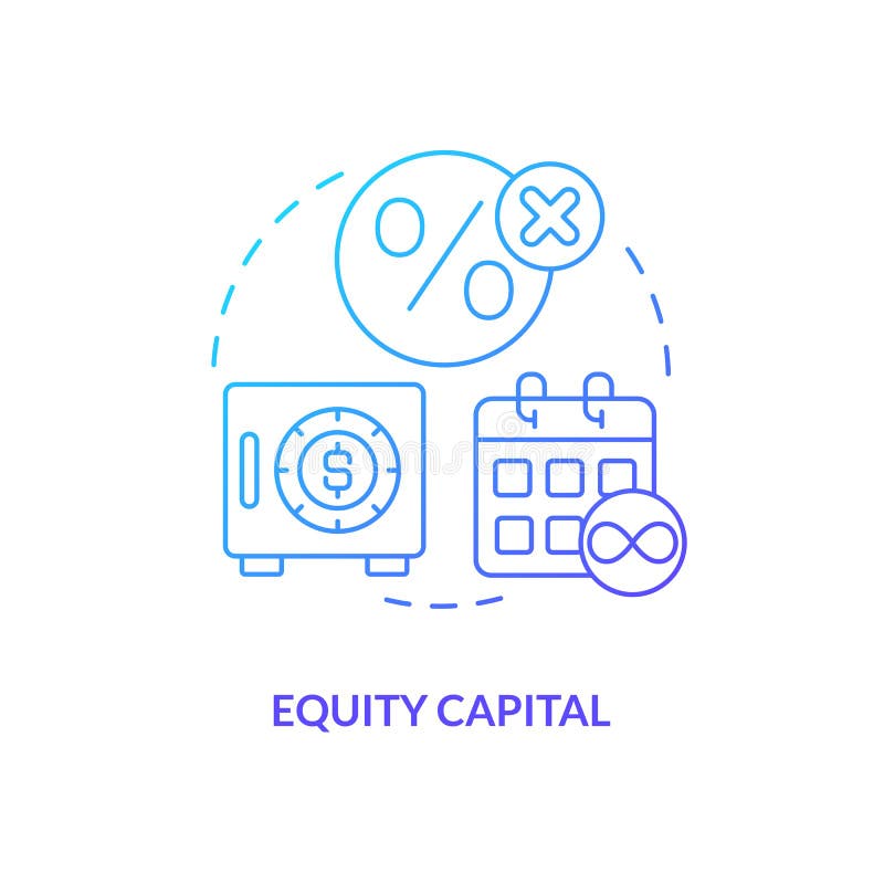 Equity Blue Gradient Concept Icon Stock Vector - Illustration of ...