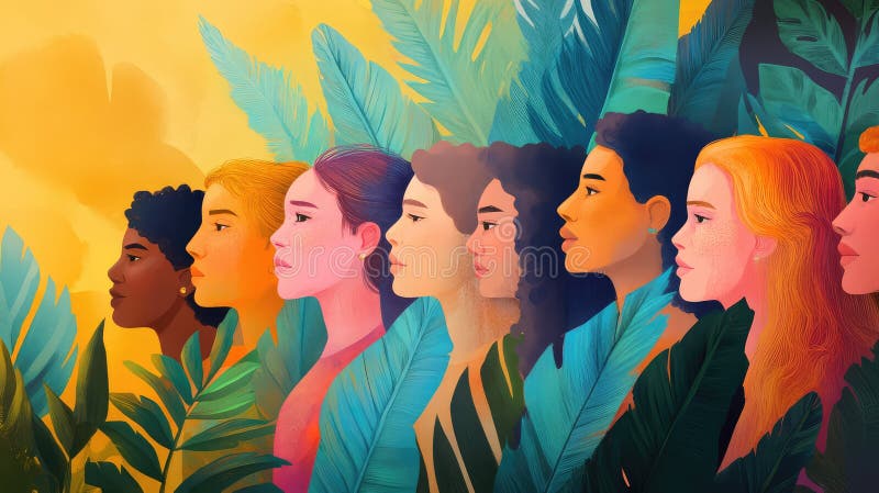 Equity Growing Diversity Group Stock Illustration - Illustration of ...