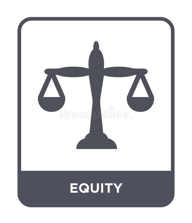 Equity Icon. Trendy Modern Flat Linear Vector Equity Icon on White ...