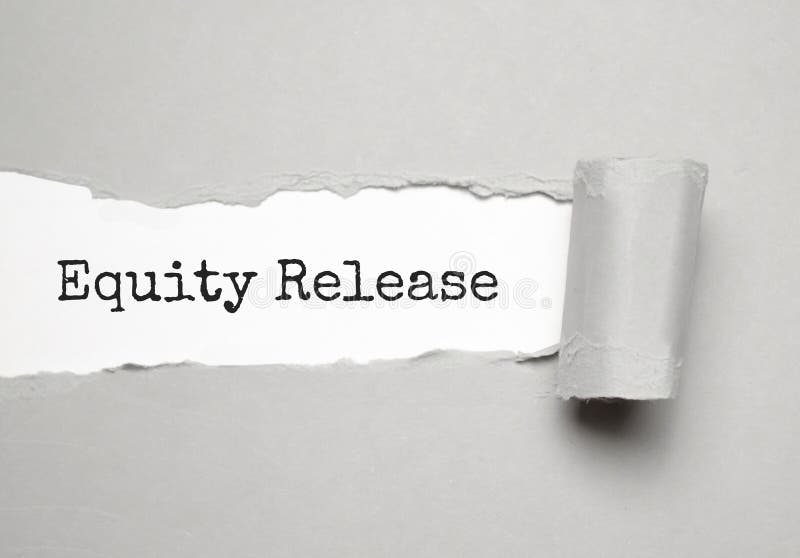 Equity Release Text on White Torn Paper Stock Photo - Image of ...