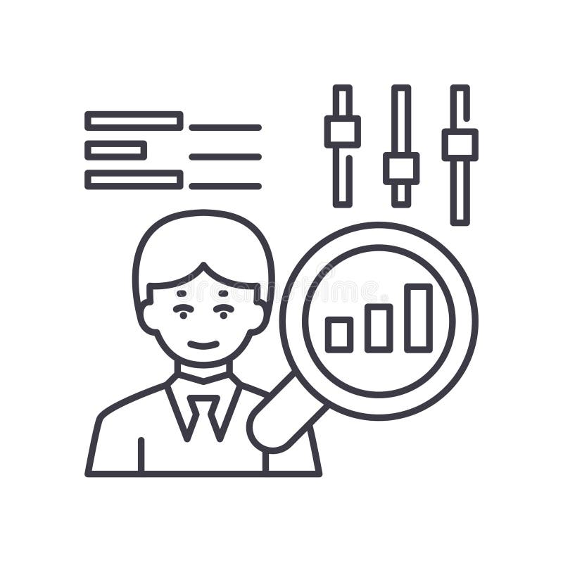 Equity Research Line Icon, Outline Symbol, Vector Illustration, Concept ... Equity Research Line Icon, Outline Symbol, Vector Illustration, Concept ...