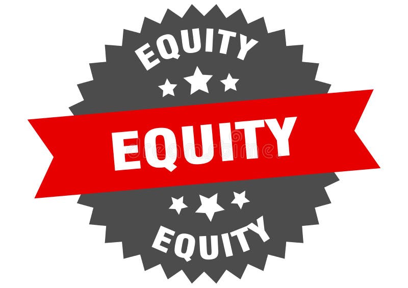 Equity Sign. Equity Circular Band Label. Equity Sticker Stock Vector ...