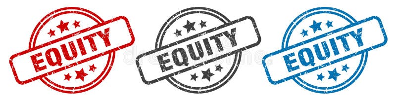 Equity Stamp. Equity Round Isolated Sign Stock Vector - Illustration of ...