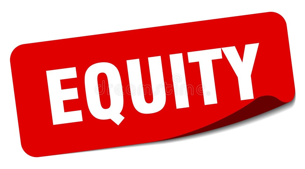 Equity Sticker. Equity Label Stock Vector - Illustration of vector ...