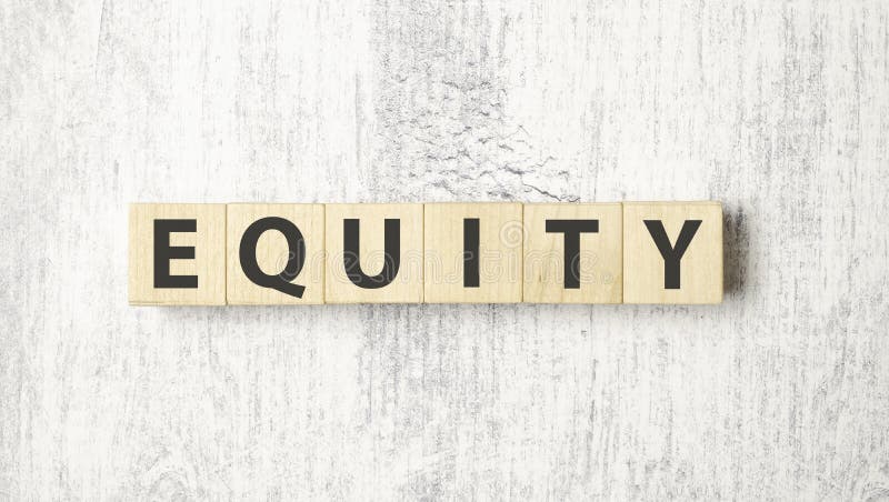 Equity Word Written in Wooden Cube. Close Up Stock Photo - Image of ...