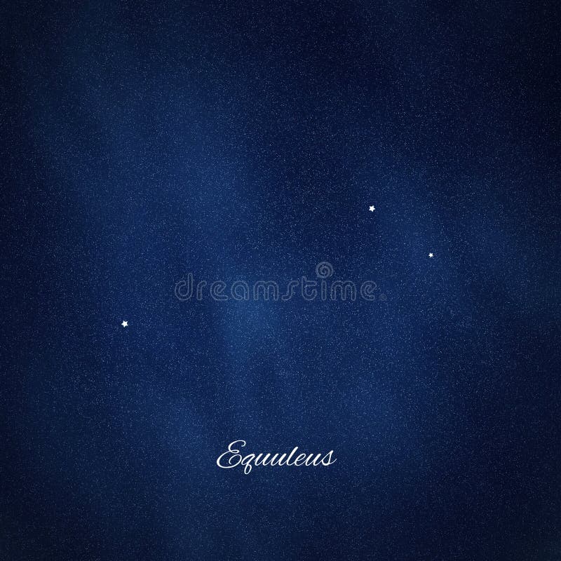 Equuleus Constellation, Cluster of Stars, Pony Constellation, Little ...