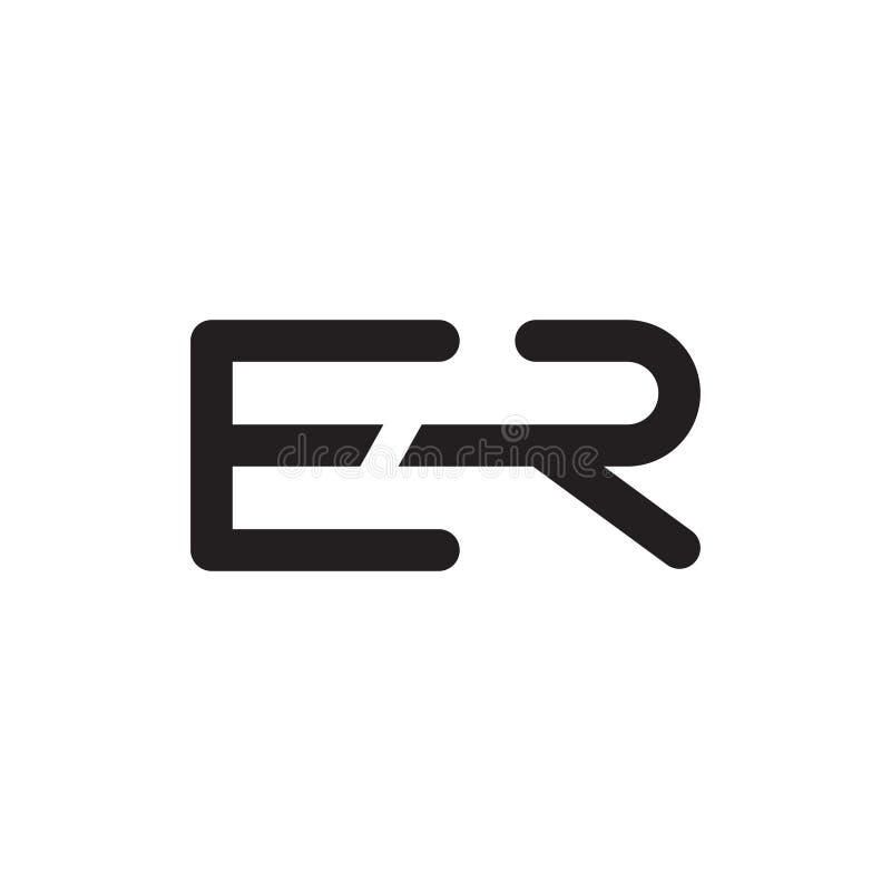 Er Initial Letter Vector Logo Icon Stock Vector - Illustration of ...