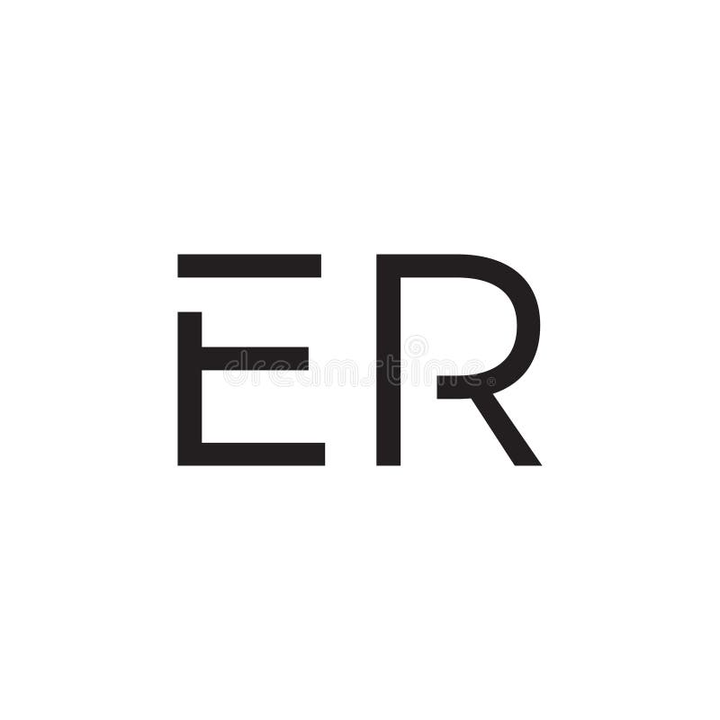 Er Initial Letter Vector Logo Icon Stock Vector - Illustration of ...