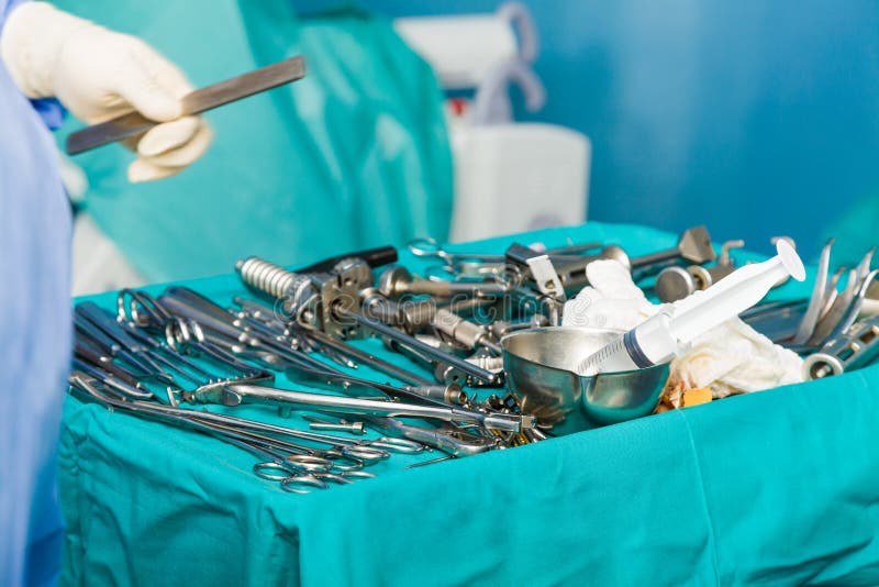 ER surgical instruments stock image. Image of health - 64645201