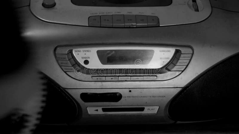 The Era of Mini Compo with Cassette Tapes Stock Video - Video of ...