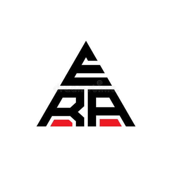 ERA Triangle Letter Logo Design with Triangle Shape. ERA Triangle Logo ...