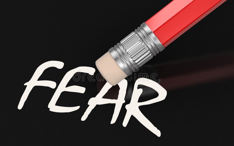 Erase Fear (clipping Path Included) Stock Illustration - Illustration ...