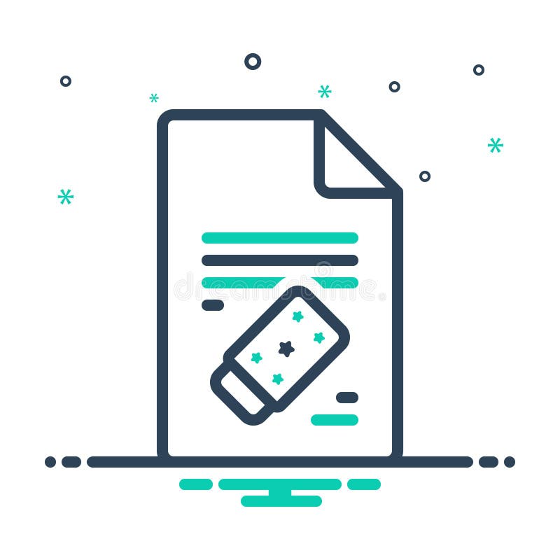 Mix Icon for Erase, Rubber and Remove Stock Vector - Illustration of ...