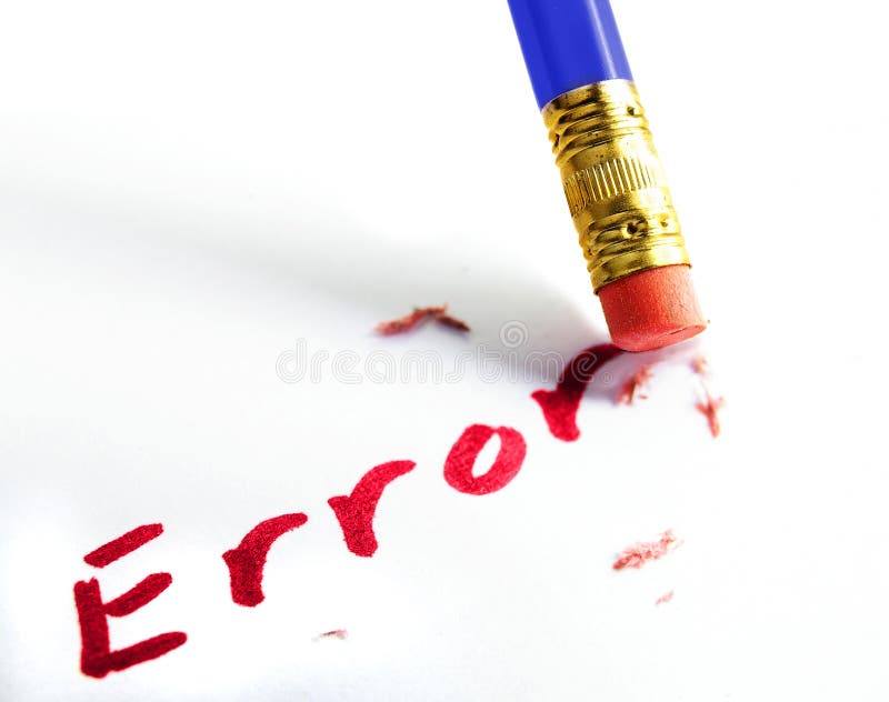 Correct a mistake stock photo. Image of correction, review - 47860448