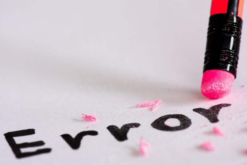Erase the Word Error with a Rubber Concept of Eliminating Stock Image ...