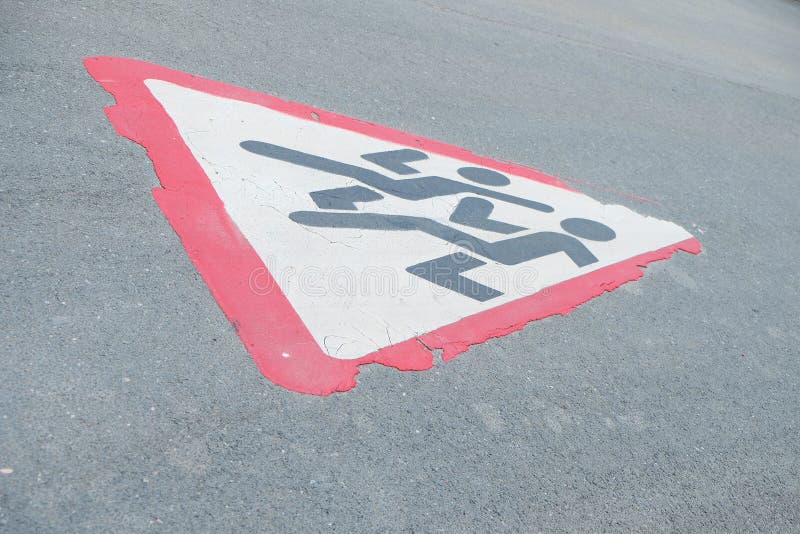 Erased the road sign stock image. Image of street, improper - 76941395