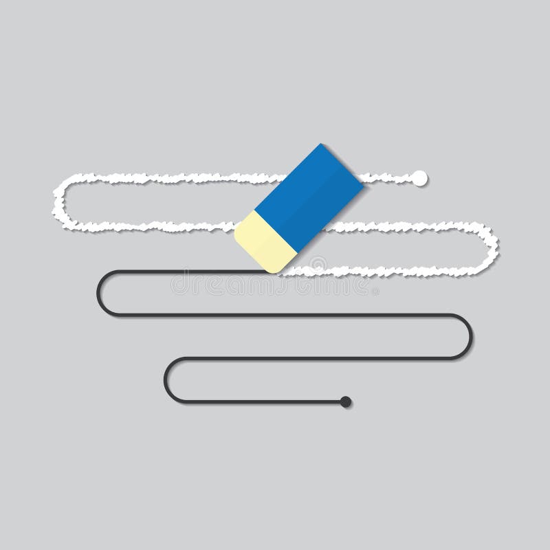 Eraser stock vector. Illustration of problems, eraser - 101181242