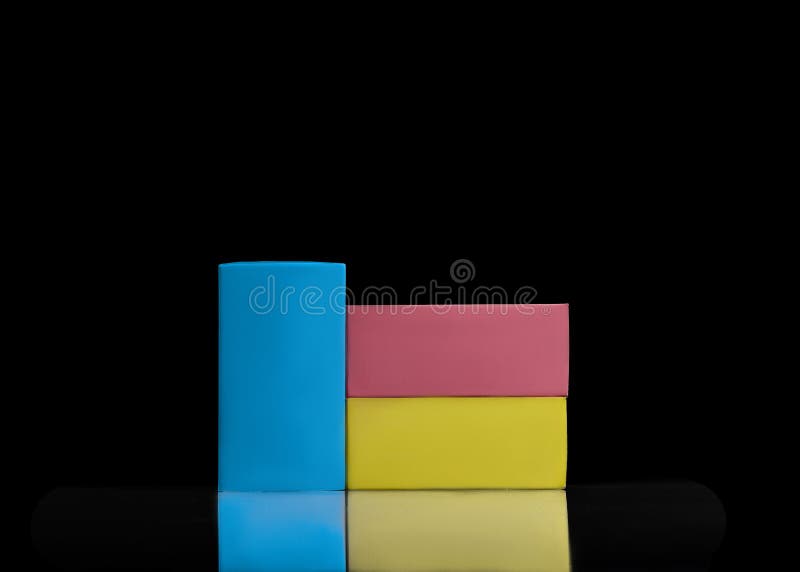 Eraser Elastic for School of Different Colors. Stock Image - Image of ...