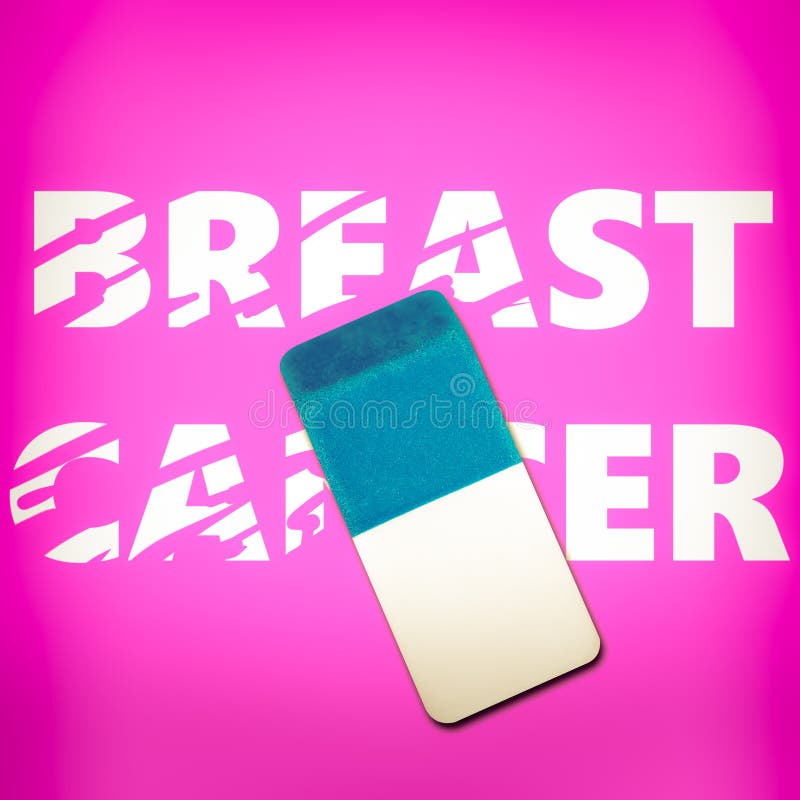 Eraser Erasing the Words BREAST CANCER Stock Illustration ...