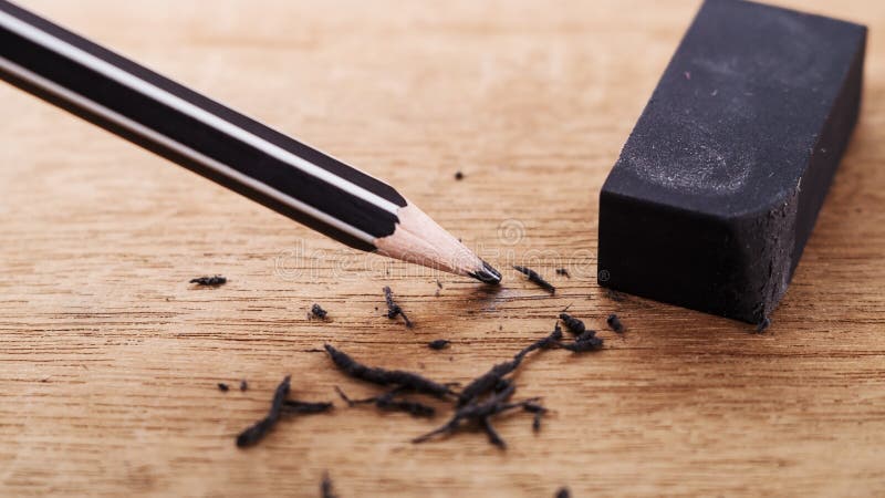 Eraser and Error Mistake Concept Stock Image - Image of crayon, edit ...