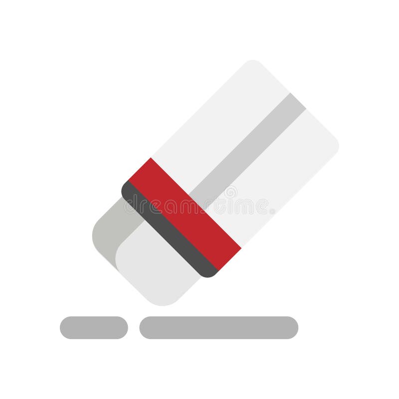 Eraser Flat Icons. Office Tool Symbols for Editable, Writing and ...