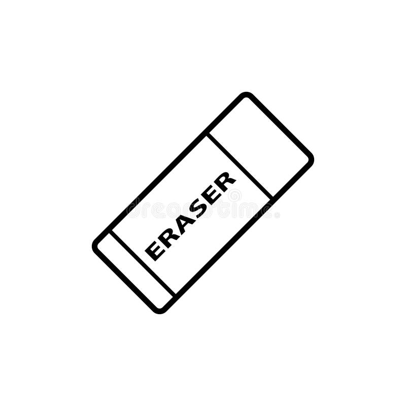 Eraser Icon Flat Vector Template Design Trendy Stock Vector ...