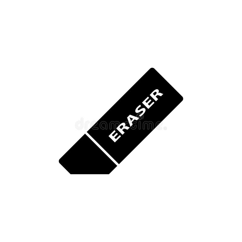 Eraser Icon Flat Vector Template Design Trendy Stock Vector ...