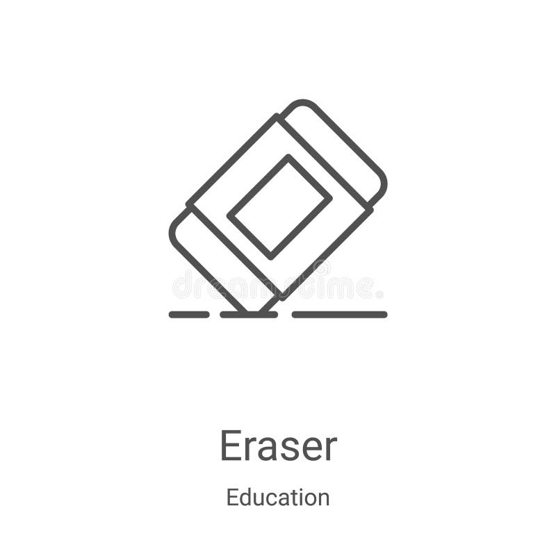 Eraser Icon Vector from Editing Tools Collection. Thin Line Eraser ...