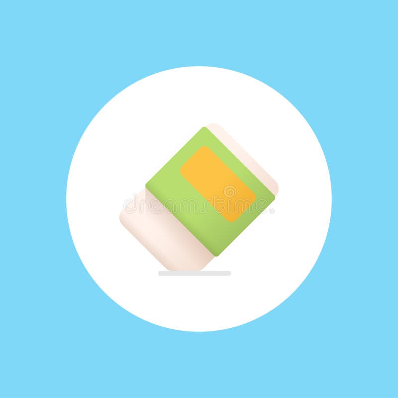 Eraser Vector Icon Sign Symbol Stock Vector - Illustration of erasing ...