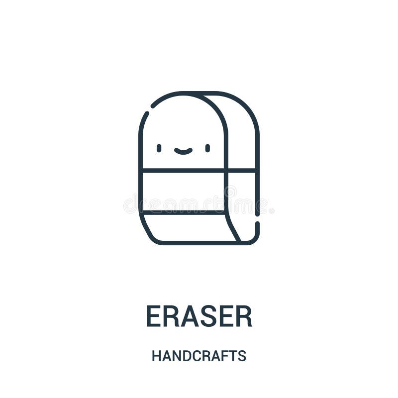 Eraser Icon Vector from Editing Tools Collection. Thin Line Eraser ...