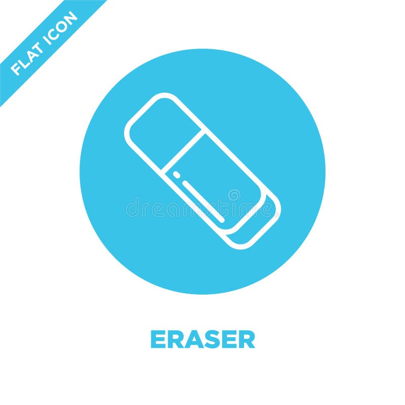 Eraser Icon Vector from Handcrafts Collection. Thin Line Eraser Outline ... Eraser Icon Vector from Handcrafts Collection. Thin Line Eraser Outline ...