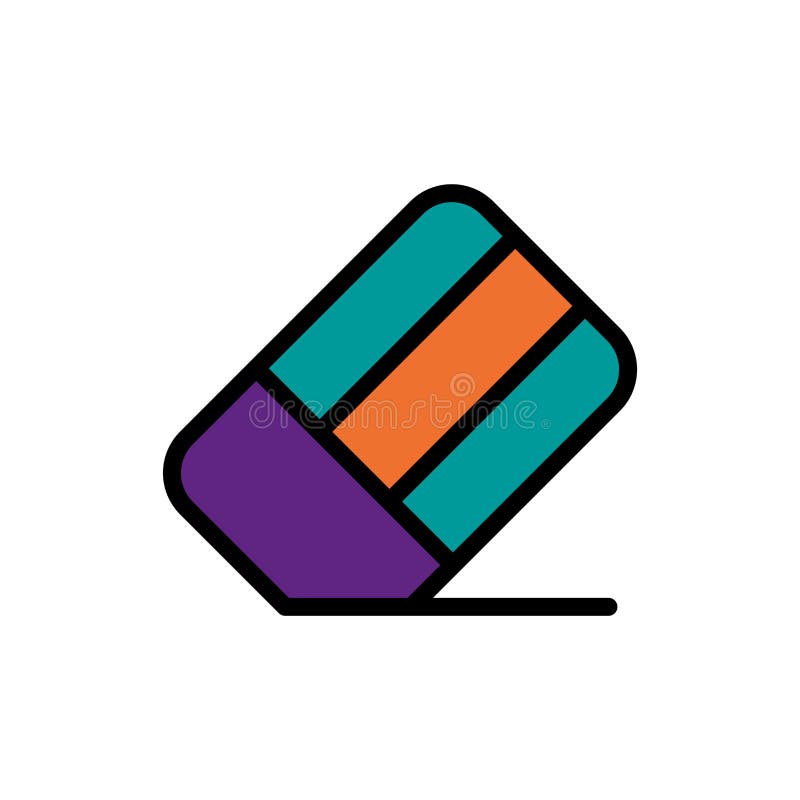 Eraser Icon Vector, in Trendy Flat Style Stock Vector - Illustration of ...