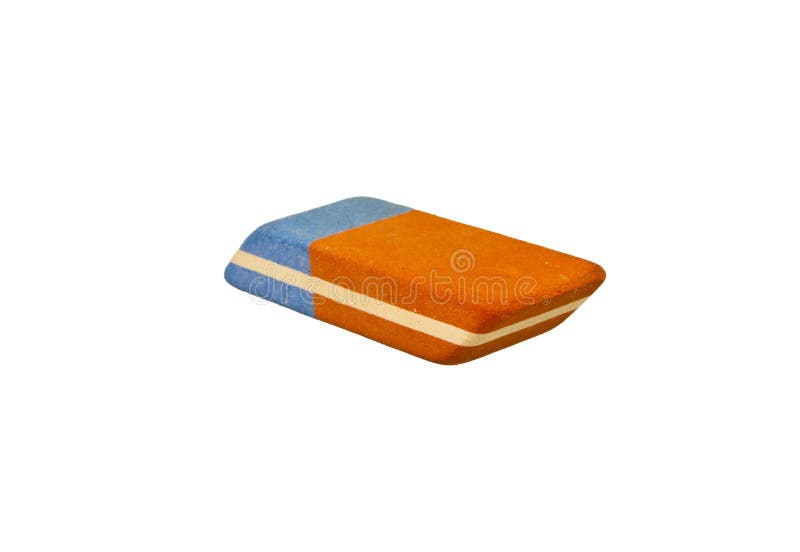 Eraser Isolated on White Background Stock Photo - Image of background ...