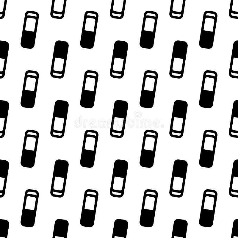 Eraser Pattern Seamless Vector Stock Vector - Illustration of isolated ...