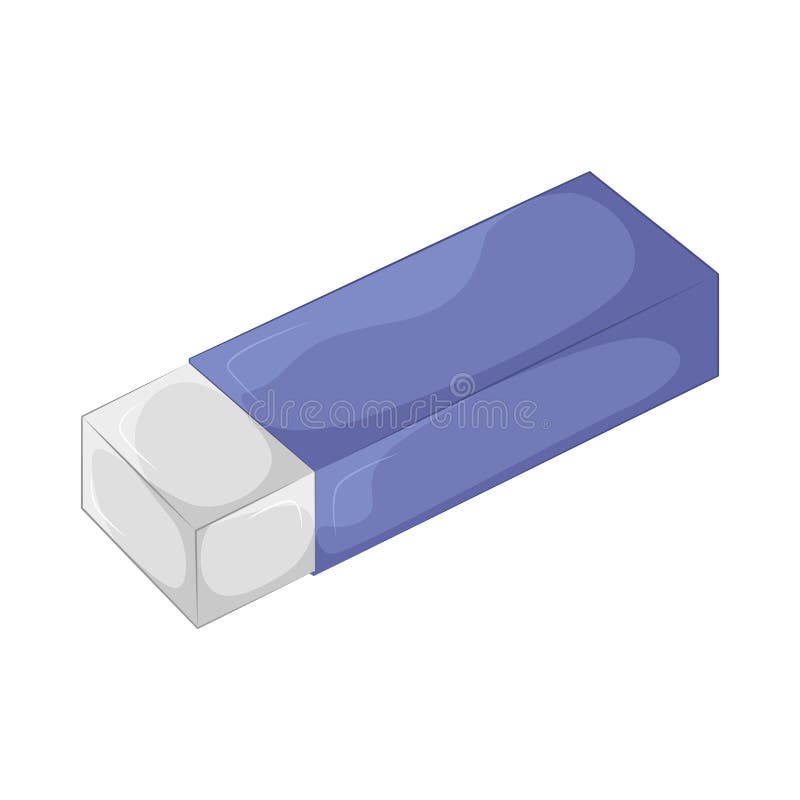 Eraser To Erase Pencil Marks To Keep Paper Clean. Vector Illustration ...