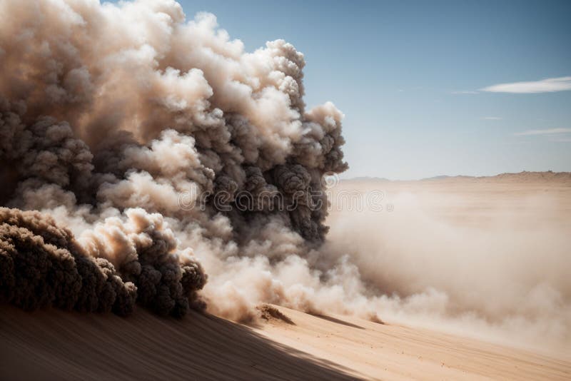 A Eraser Rubbing into a Dust Storm Stock Illustration - Illustration of ...