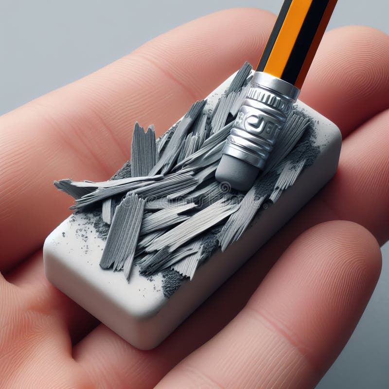 Eraser a Tool Used To Remove Pencil Marks, Close Up, Photo V Stock ...