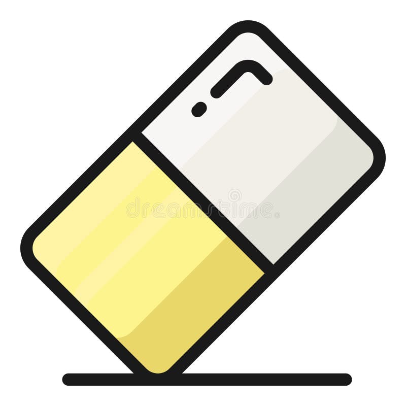 Eraser Vector Flat Icon, School and Education Icon Stock Vector ...