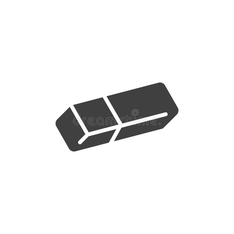 Eraser vector icon stock vector. Illustration of vector - 283699370