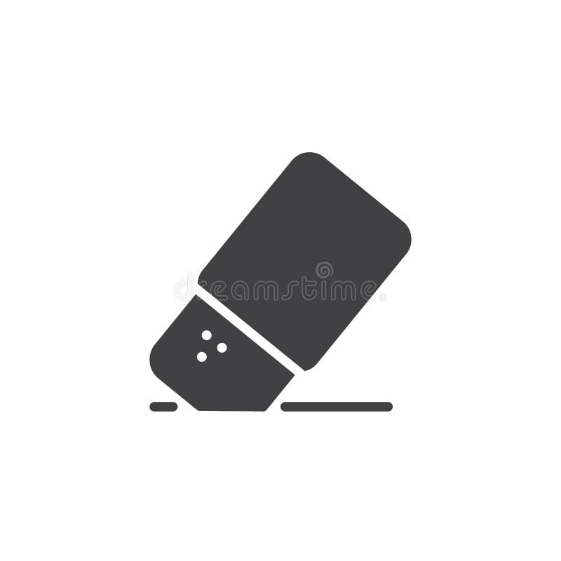 Eraser tool vector icon stock vector. Illustration of pixel - 128311904