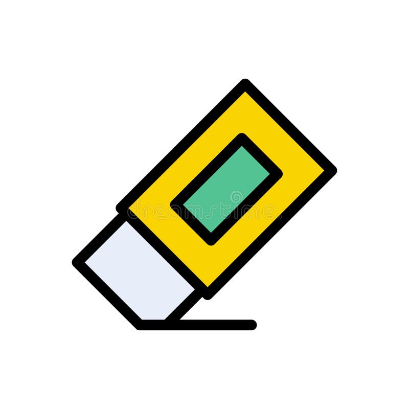 Eraser stock vector. Illustration of office, vector - 217339813
