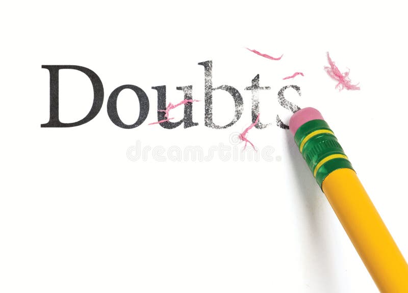 Erasing Doubts stock image. Image of concept, encourage - 26544591