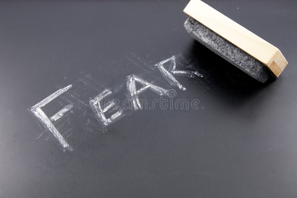 Erasing Fear stock image. Image of board, curing, erase - 23180553