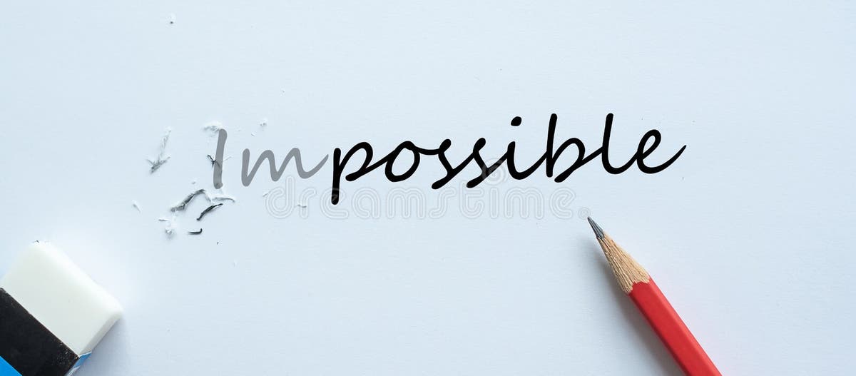 Impossible Possible Text Stock Illustrations – 1,413 Impossible ...
