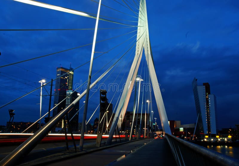 Erasmus bridge editorial photography. Image of urban - 19985822